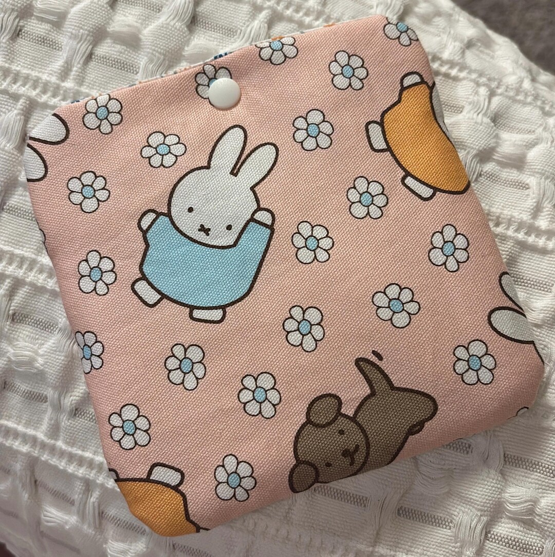 Cute Kawaii Miffy Bunny Rabbit Boris Bear Square Accessory Pouch for ...