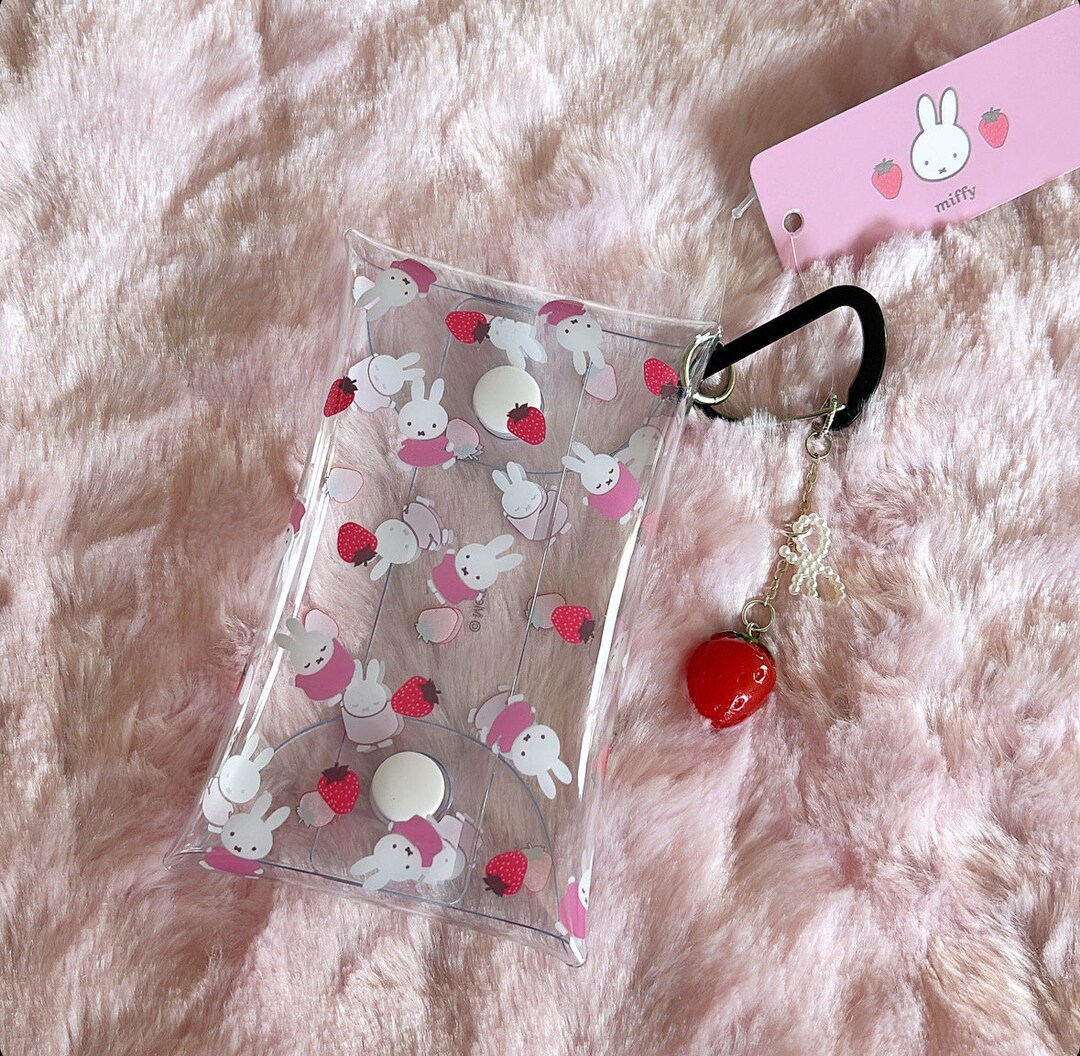 Last One Cute Strawberry Kawaii Miffy Bunny Rabbit Pouch for Bag Purse ...