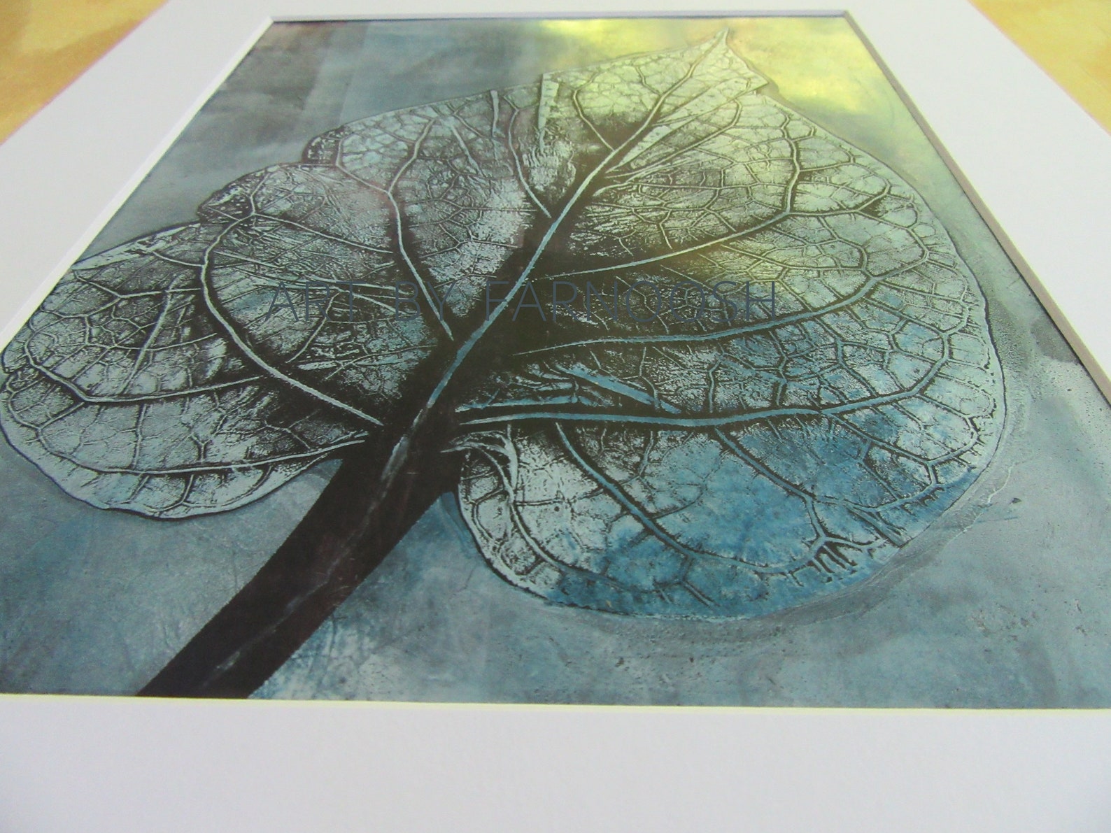 Original Monoprint Fine Art Printmaking Botanical Garden Series6 11x 14 ...