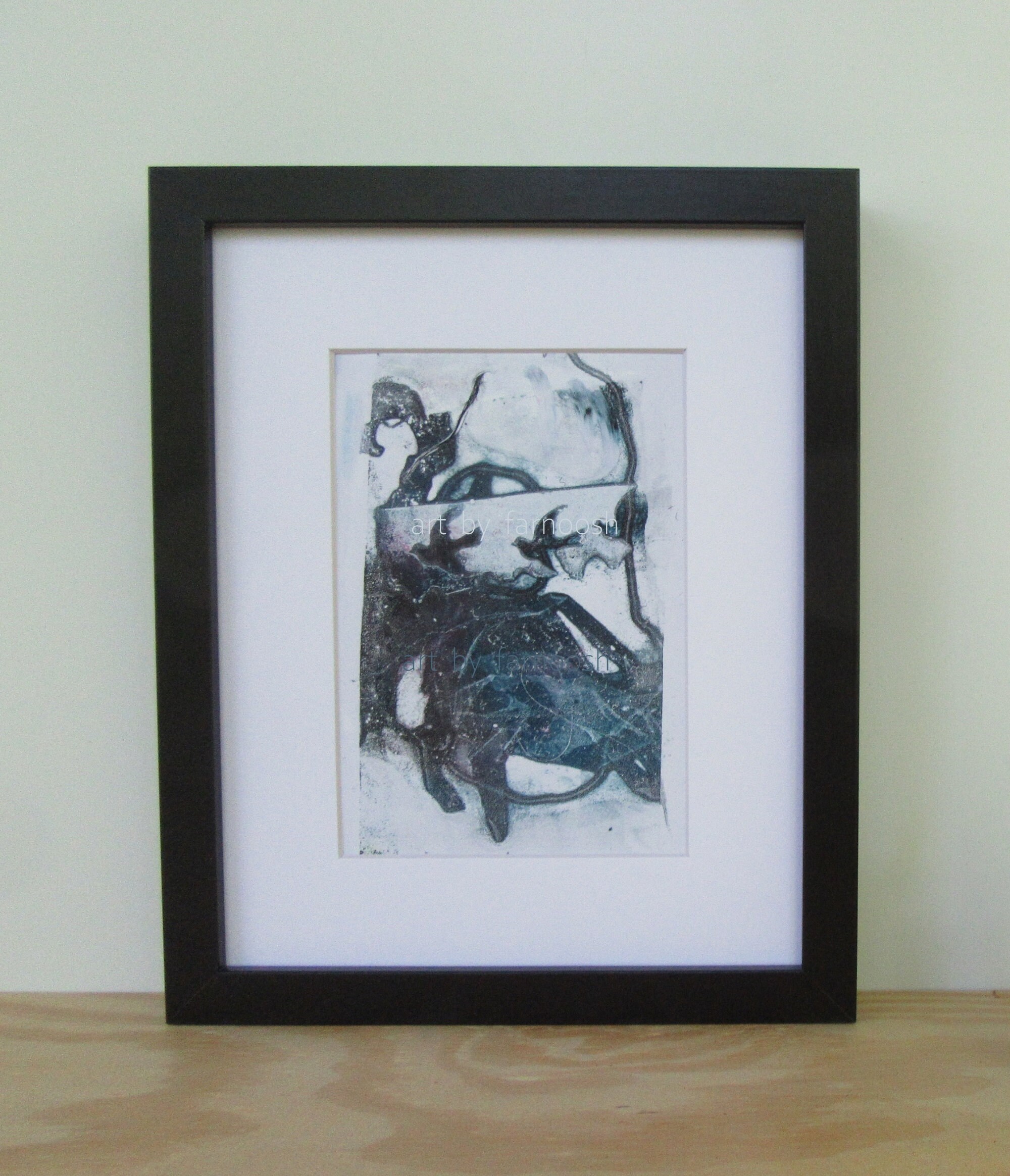 Original Monoprint| Fine Art Printmaking| Birds on the Field| #3 |8"x ...