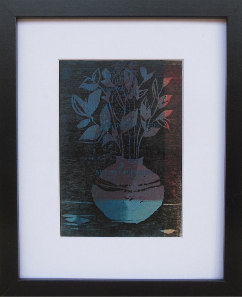 Original Lino Print Fine Art Printmaking Still Life Series - Etsy