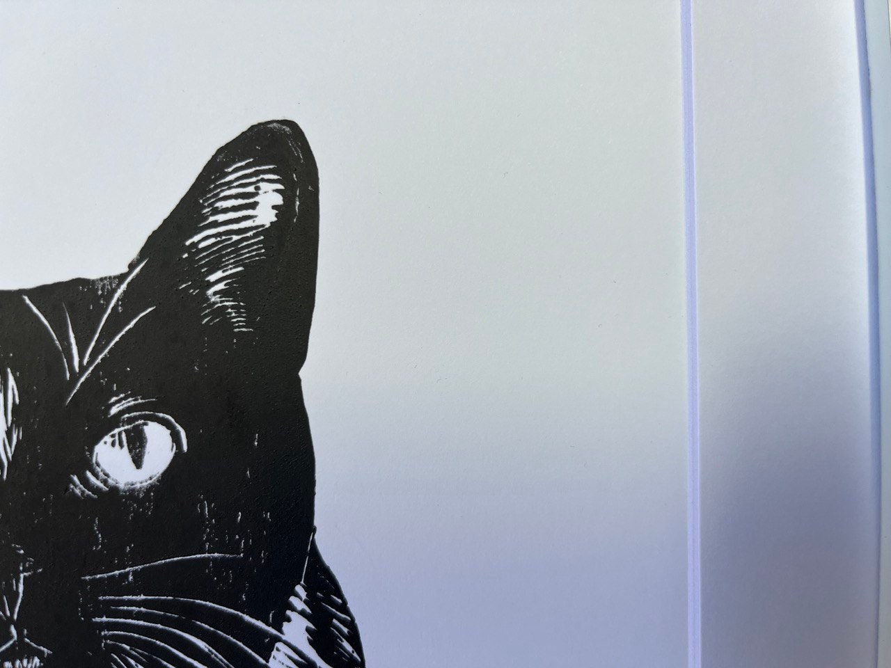 Mojo the Cat Original Linocut Tuxedo Cats Printmaking Cat Art Print 17A ...