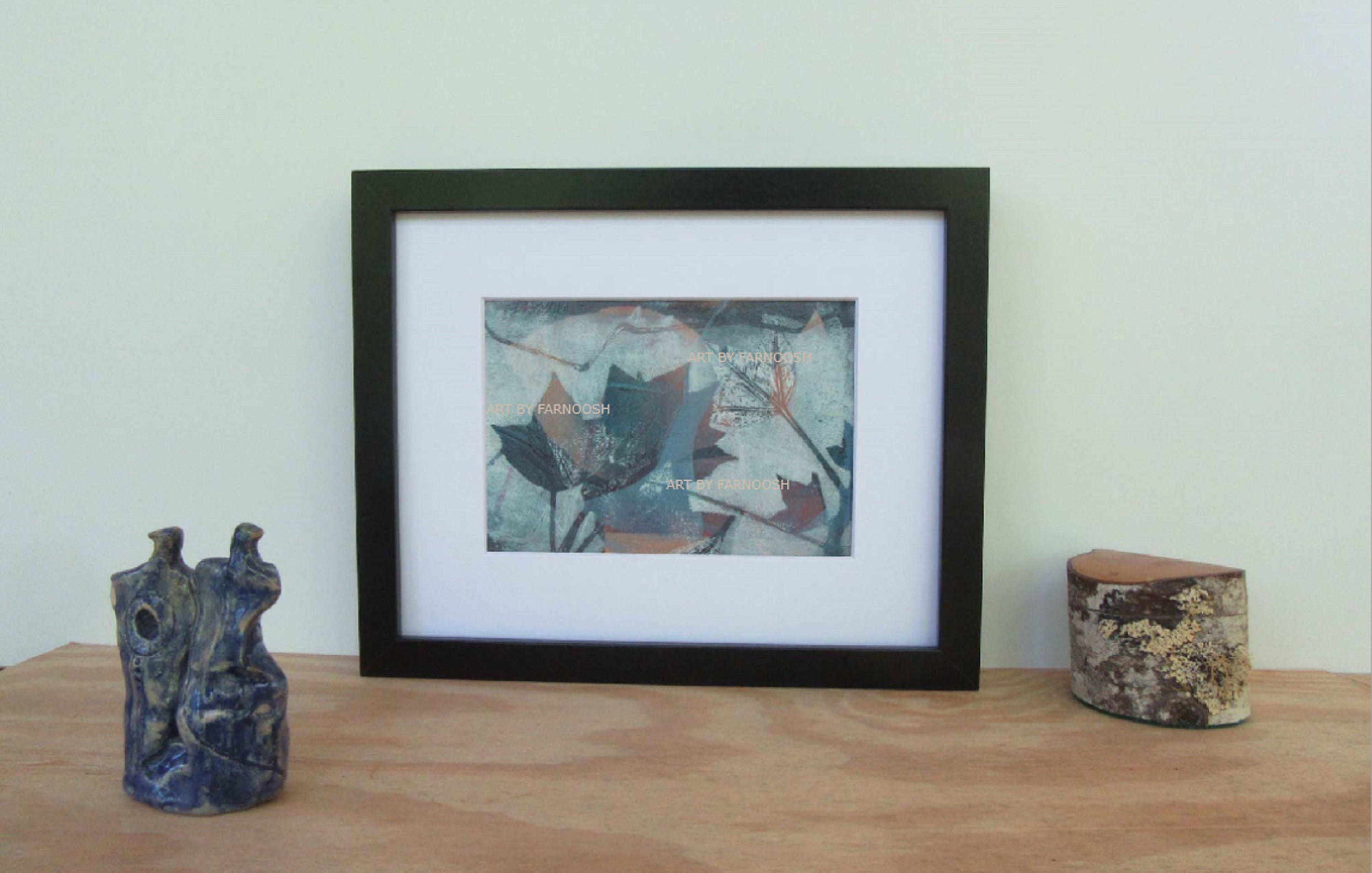 Original Monoprint| Fine Art Printmaking| Scents of Fall Series #4| 8"x ...