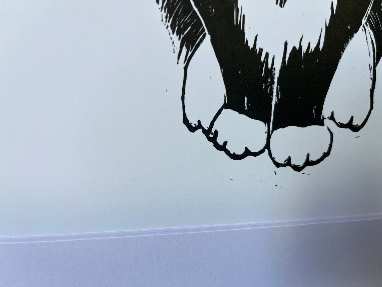 Mojo the Cat| Original Linocut| Tuxedo Cats| Printmaking Cat Art Print ...