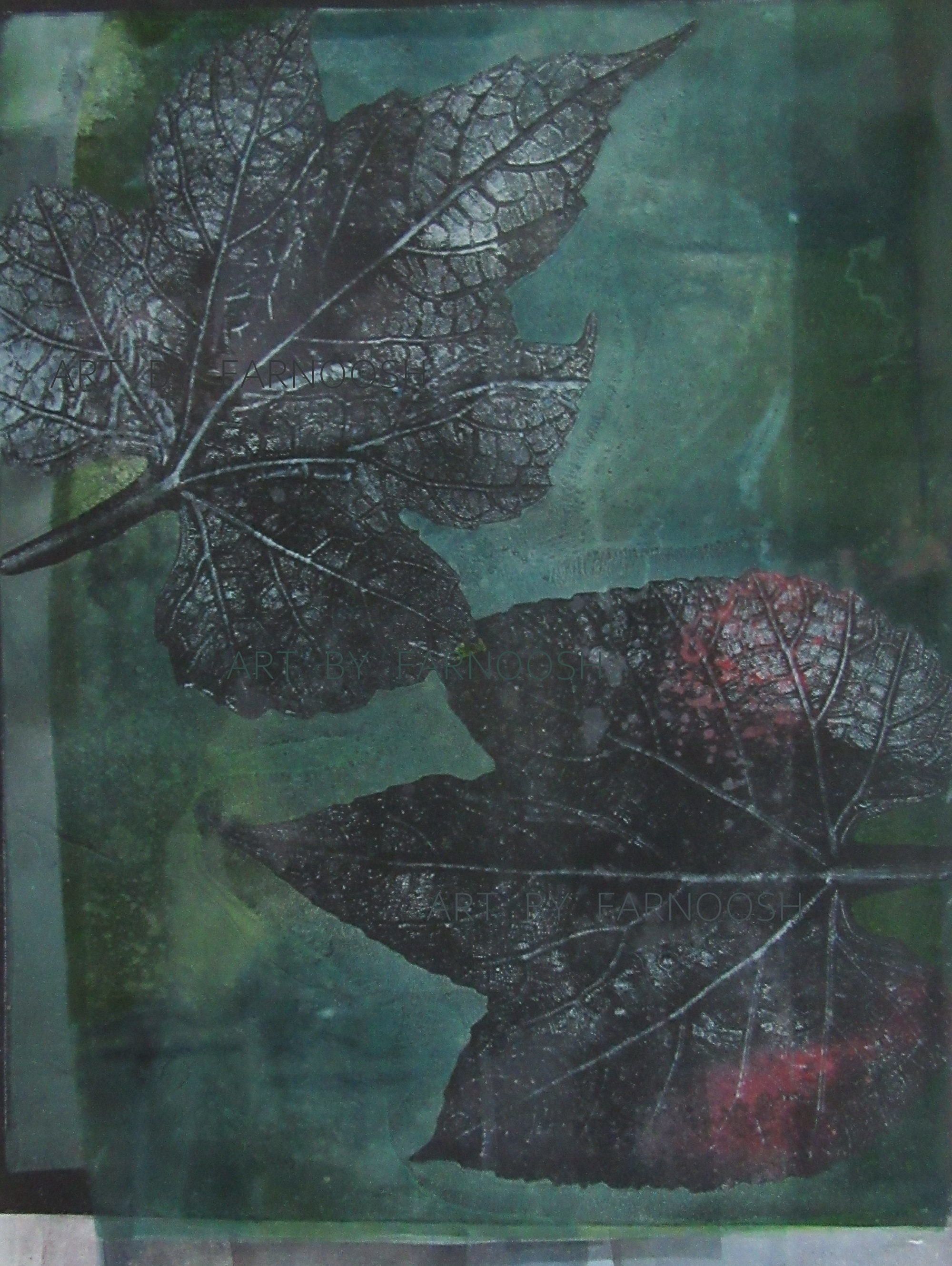 Original Monoprint| Fine Art Printmaking| Botanical Garden Series|#10 ...