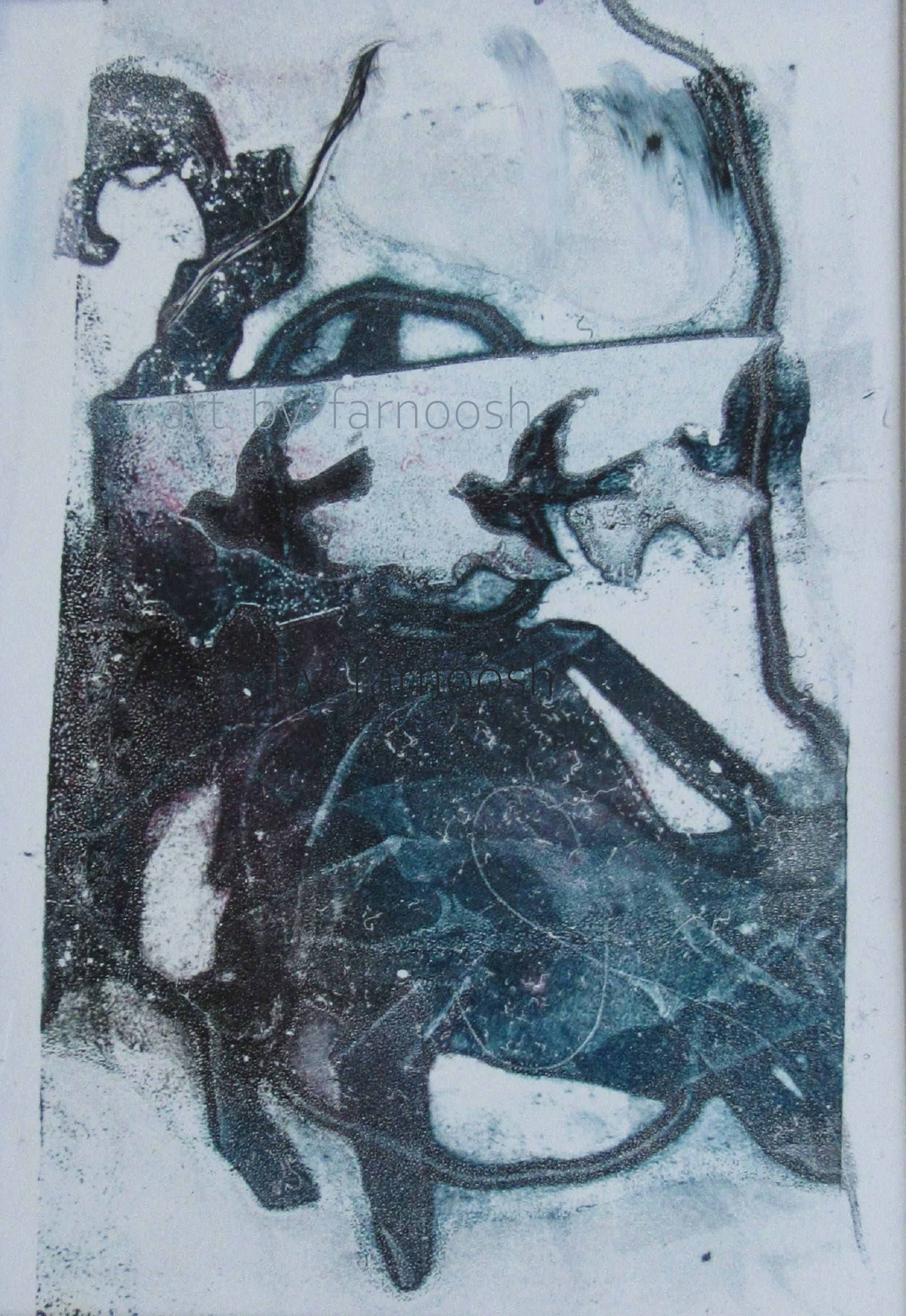 Original Monoprint| Fine Art Printmaking| Birds on the Field| #3 |8"x ...