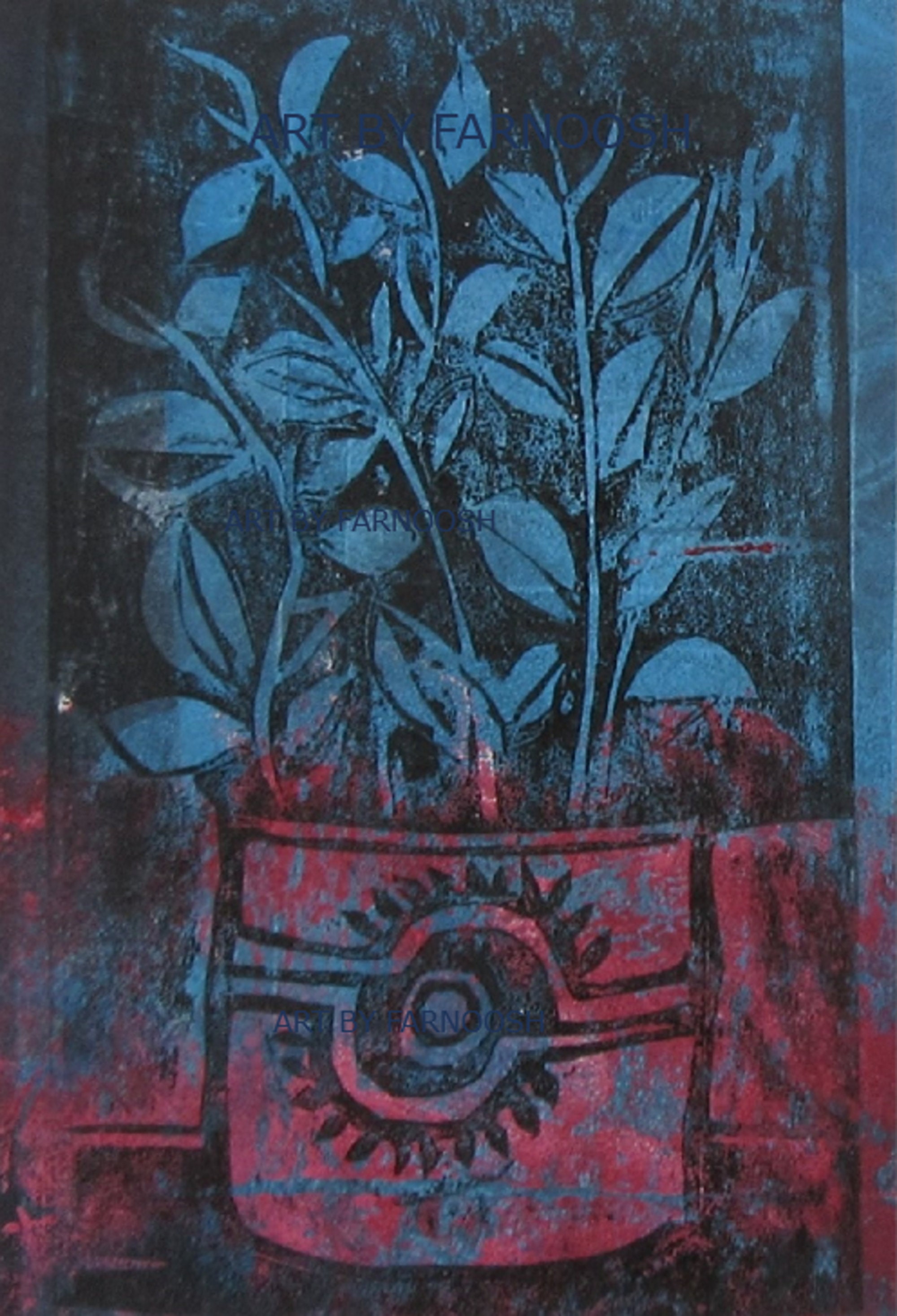 Original Lino print, Fine art print making, Still life series #18, by ...