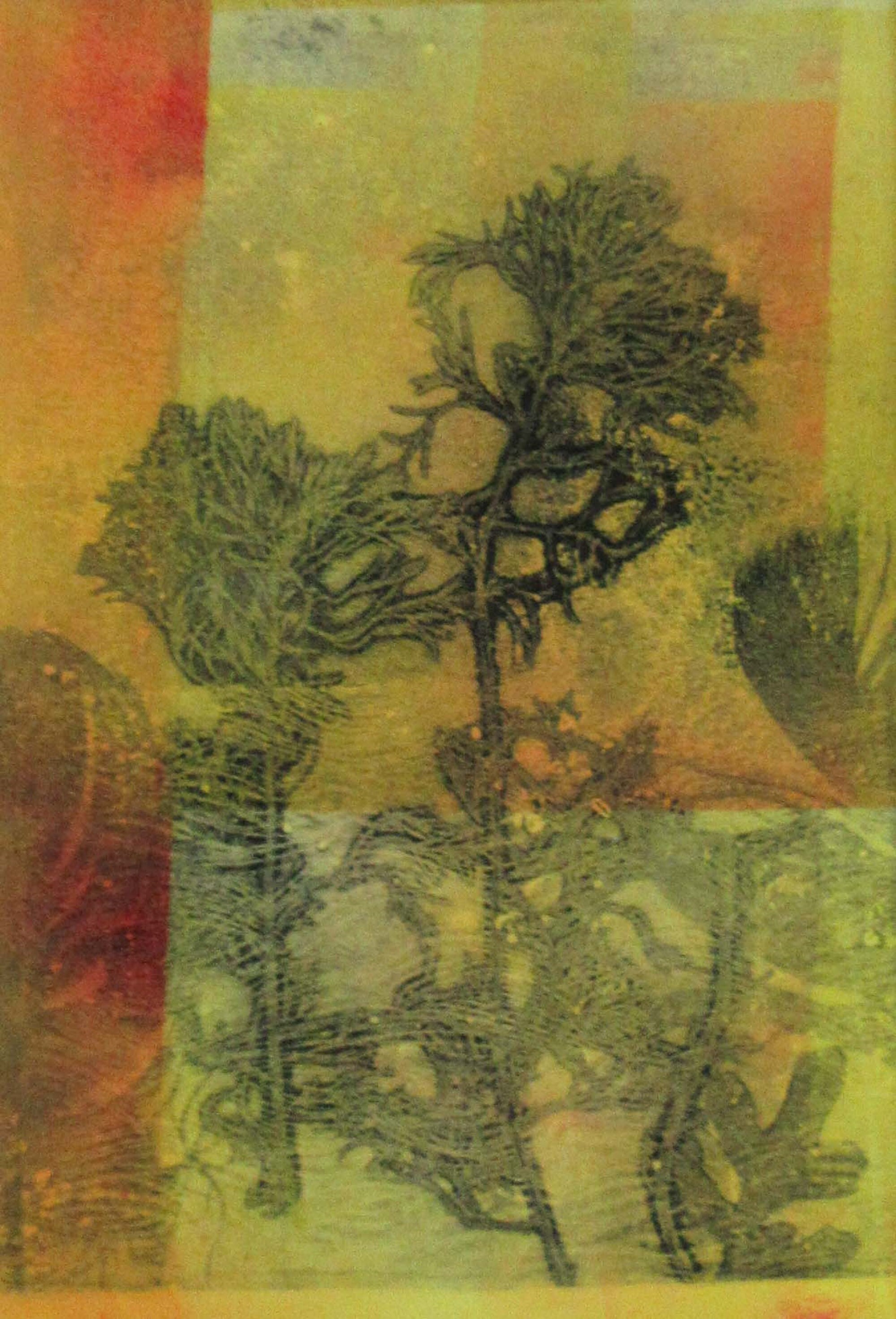 Original Monoprint Fine Art Printmaking Under Water Series2 10x 8 ...