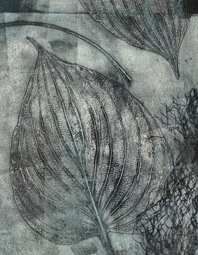 Original Mono Print | Fine Art Print Making | Botanical Garden Series ...