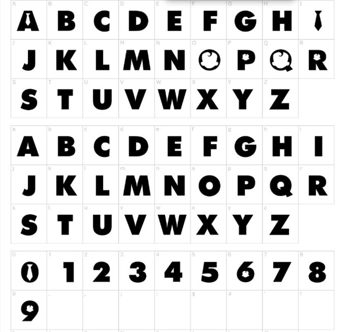 Boss Baby Font - Etsy