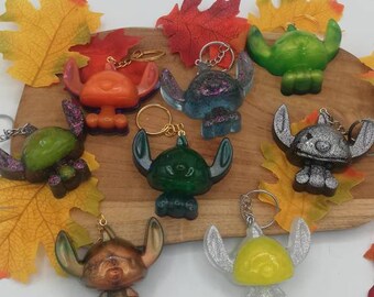 Stitch Resin Keychain - Etsy