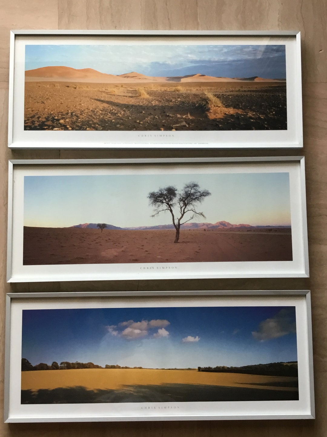 3 Silver Aluminum Frames With Chris Simpson Posters - Etsy