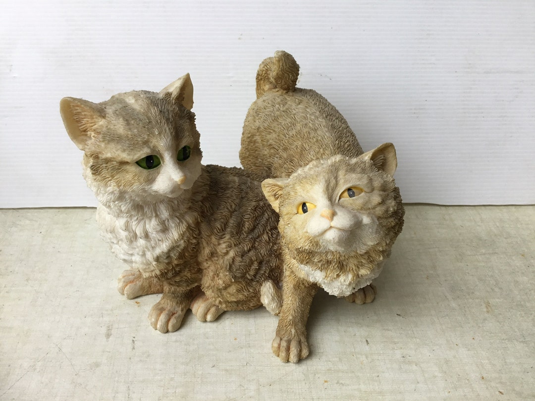 Couple of Resin Cats - Etsy