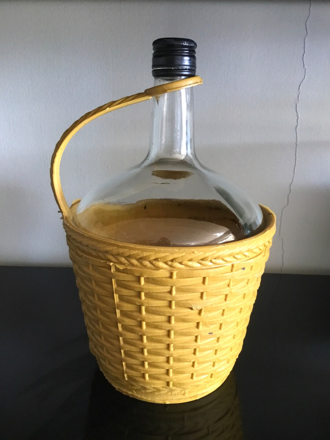 Vidal Glass Carboy Covered With Yellow Plastic - Etsy