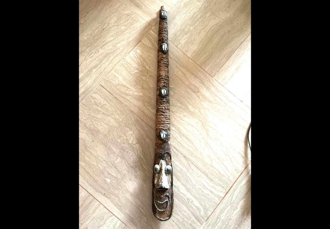 Ancient African Ritual Staff Made of Wood, Rope and Metal - Etsy