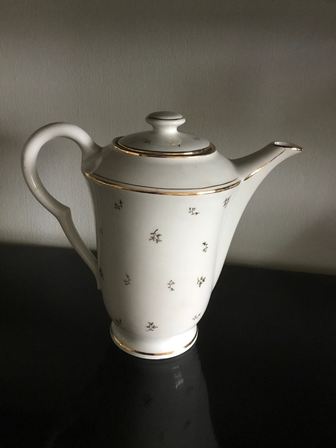 Old French Porcelain Coffee Maker With Gold Decorations - Etsy