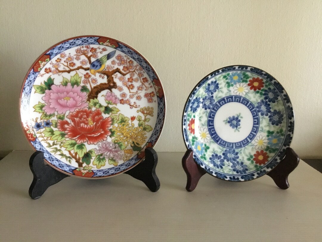 Japan 2 Small Decorative Ceramic Plates - Etsy