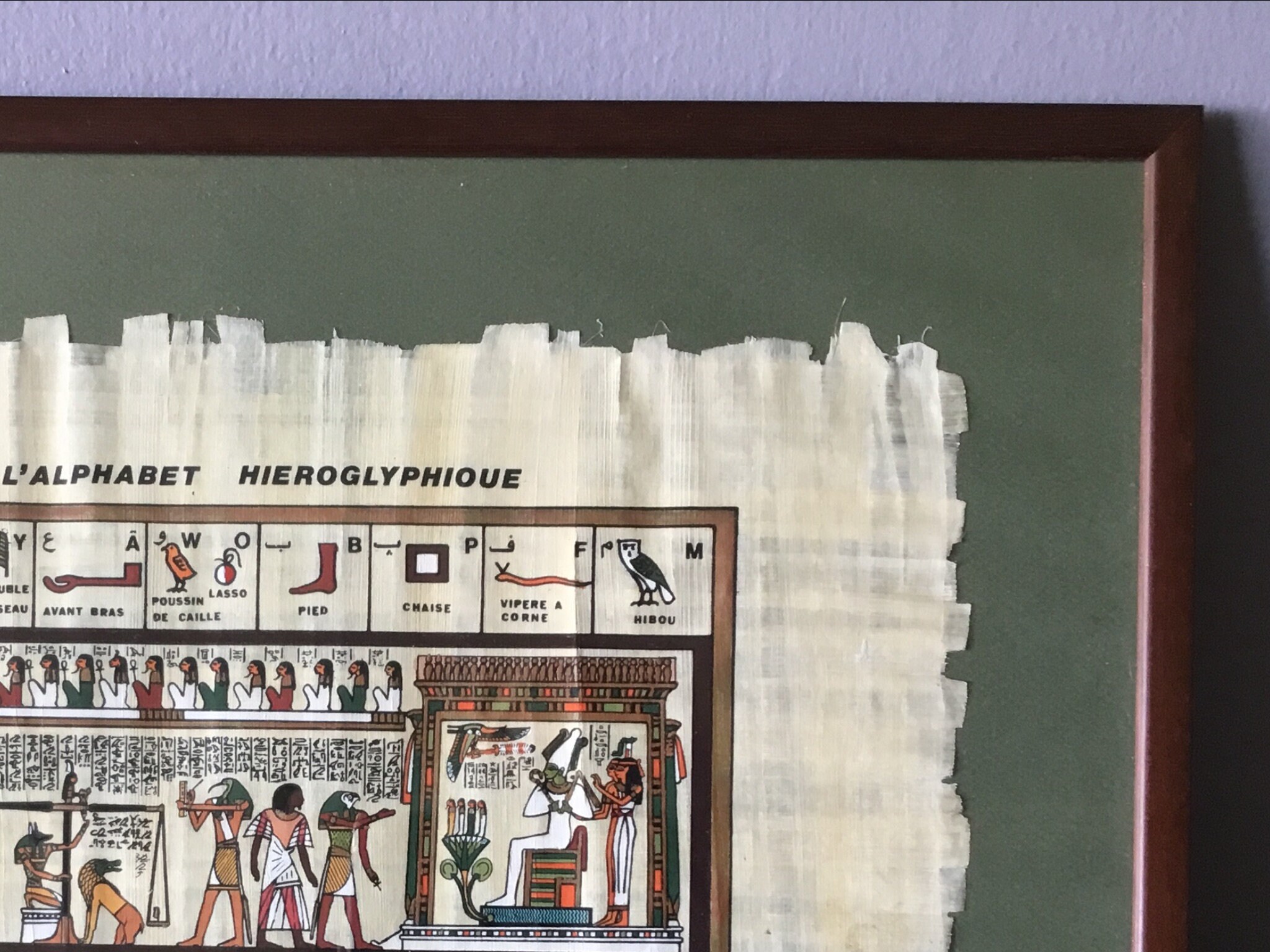 Table With Papyrus Egypt: the Hieroglyphic Alphabet - Etsy