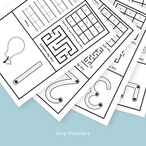 Number Activity Book, Preschool Kindergarden Grade One Printable PDF - Etsy
