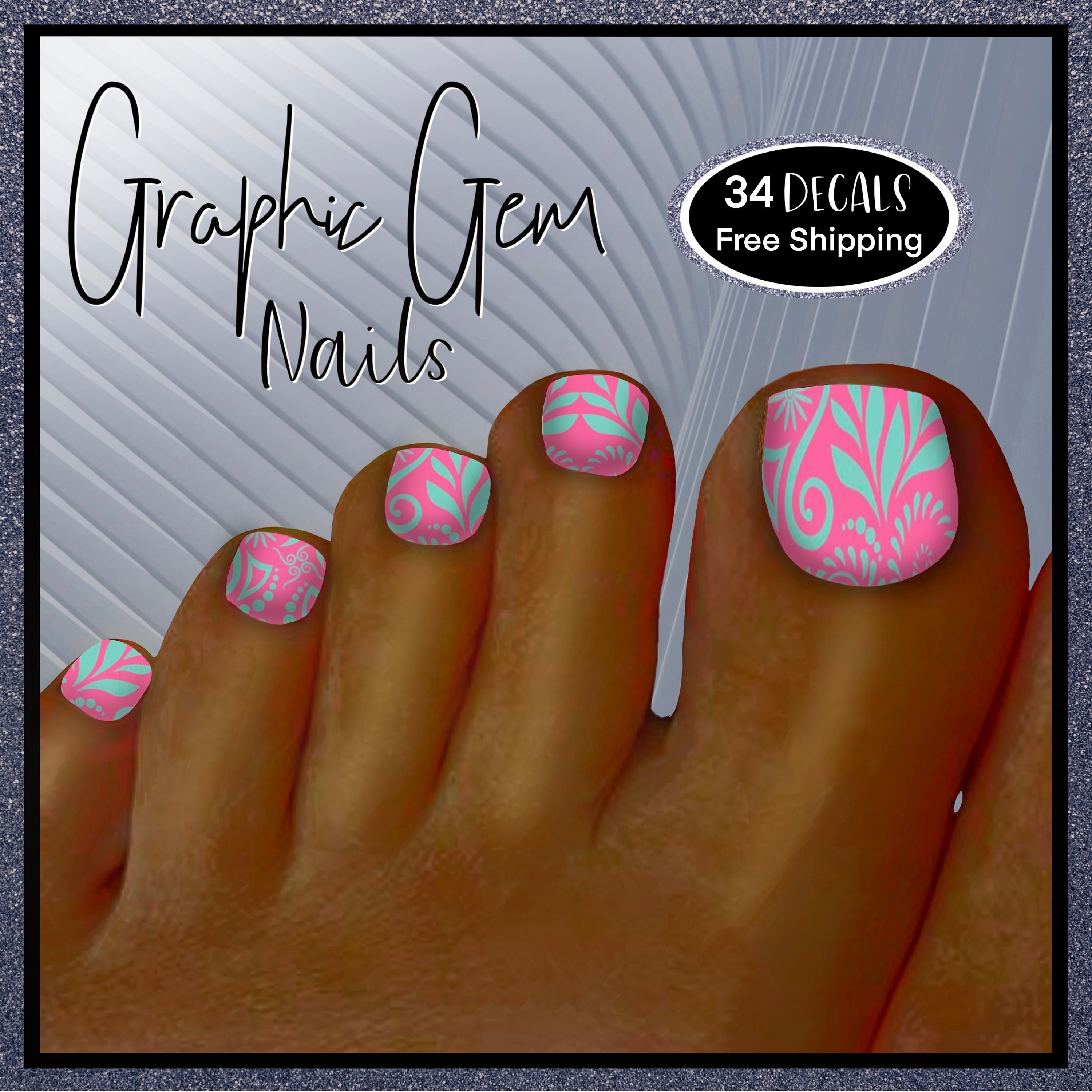 Beach Toe Nail Art