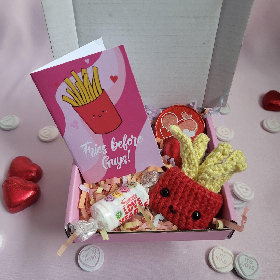 Mini Fries Buddy Box/ Small Valentines Gift/ Cute Valentines Gift for ...