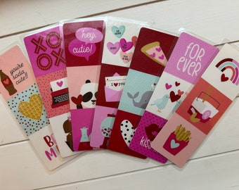 Valentine's Day Bookmarks Printable Bundle, Printable Valentine's Day ...