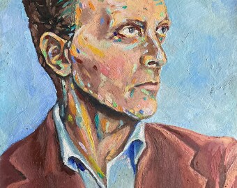 LUDWIG WITTGENSTEIN Oil Portrait POSTER Various Sizes Available Art ...