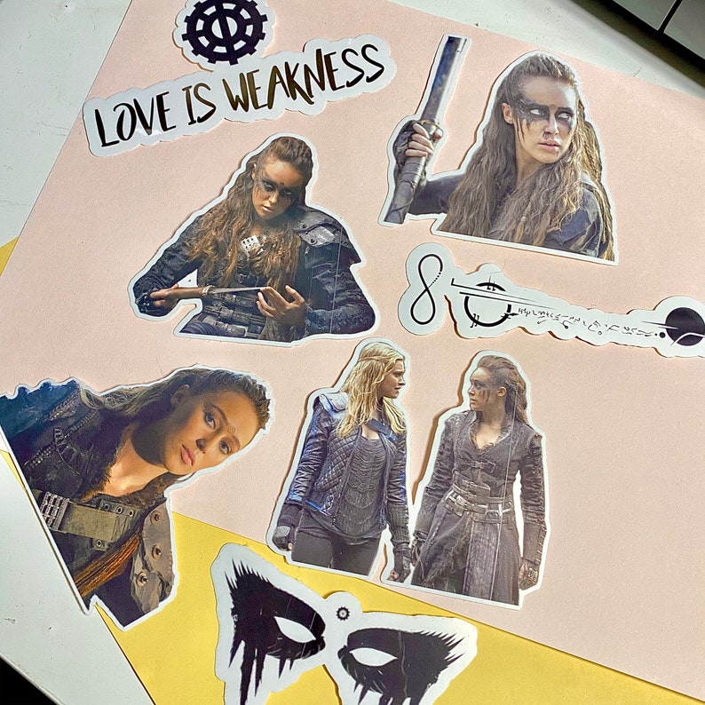 The 100cw Lexa Weatherproof Sticker Pack - Etsy