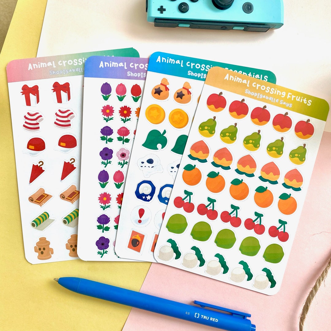 Animal Crossing Sticker Sheet Set - Etsy