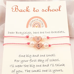Back to School Bracelet, First Day of Kindergarten Pre-k Bracelet ...