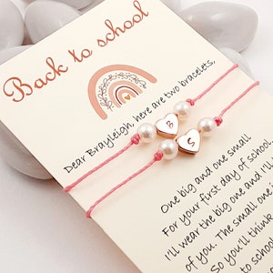 Back to School Bracelet, First Day of Kindergarten Pre-k Bracelet ...