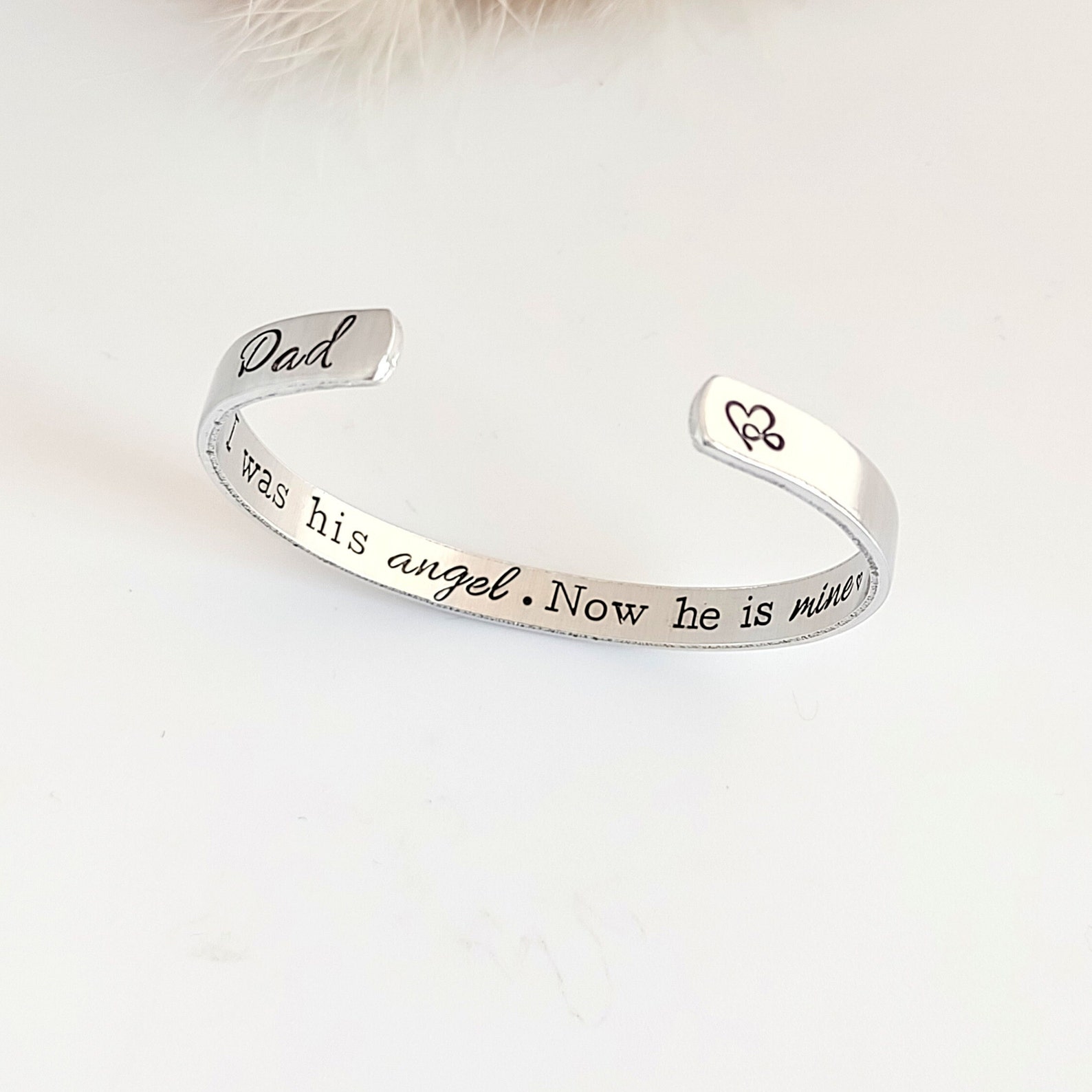Loss of Father Gift Bracelet, Grief Jewelry, Memorial Bracelet Dad, in ...
