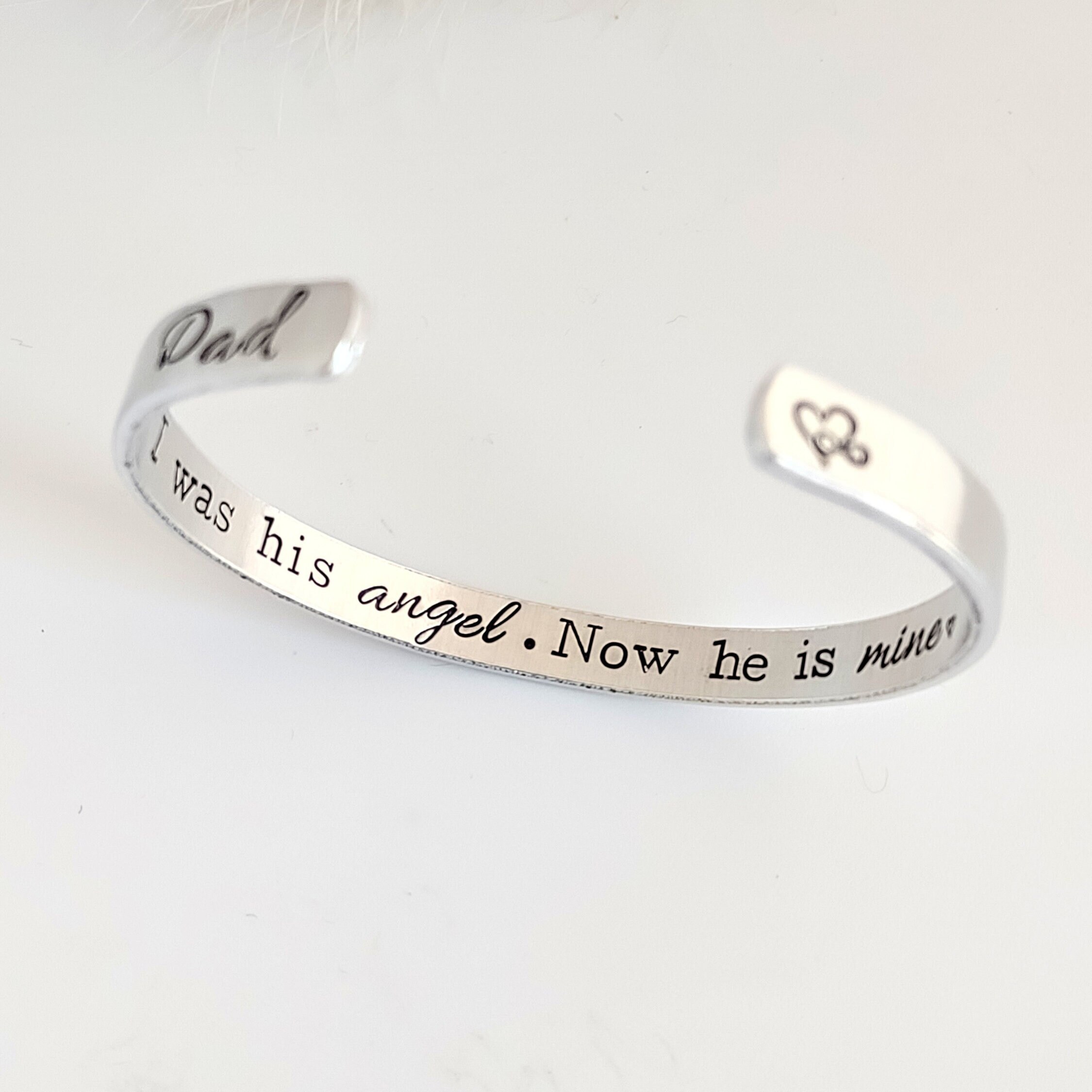 Loss of Father Gift Bracelet, Grief Jewelry, Memorial Bracelet Dad, in ...