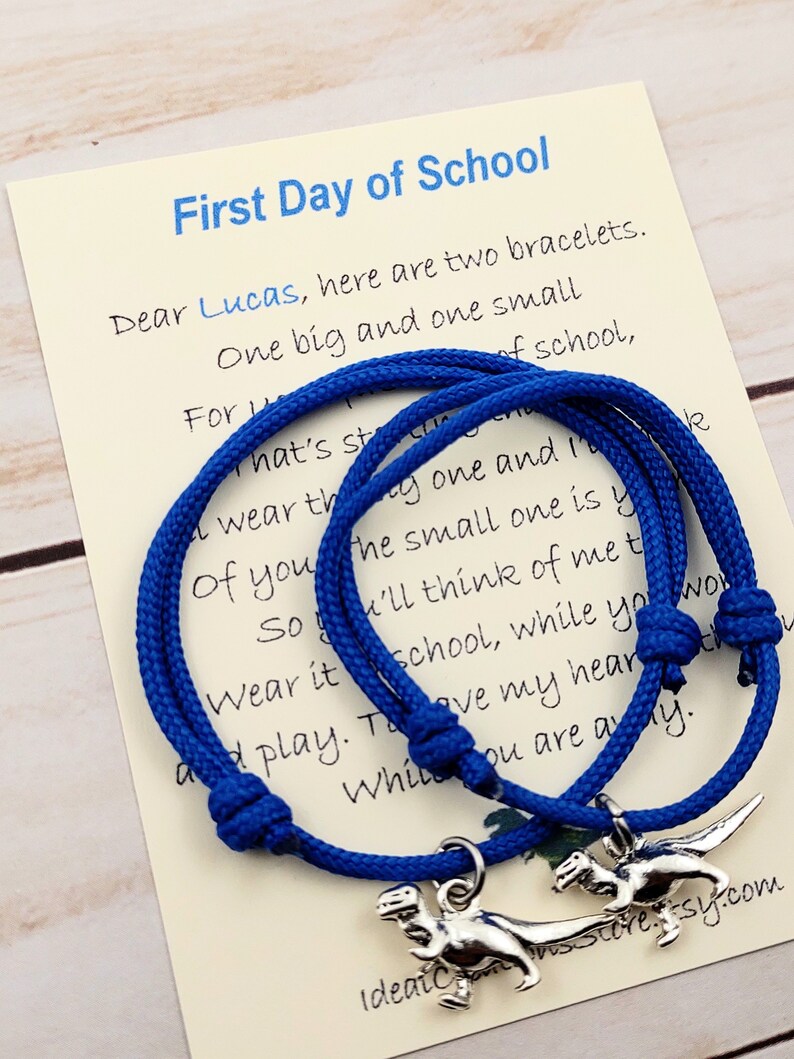 First Day of School Bracelet for Boys, Back to School Bracelet, Comfort ...
