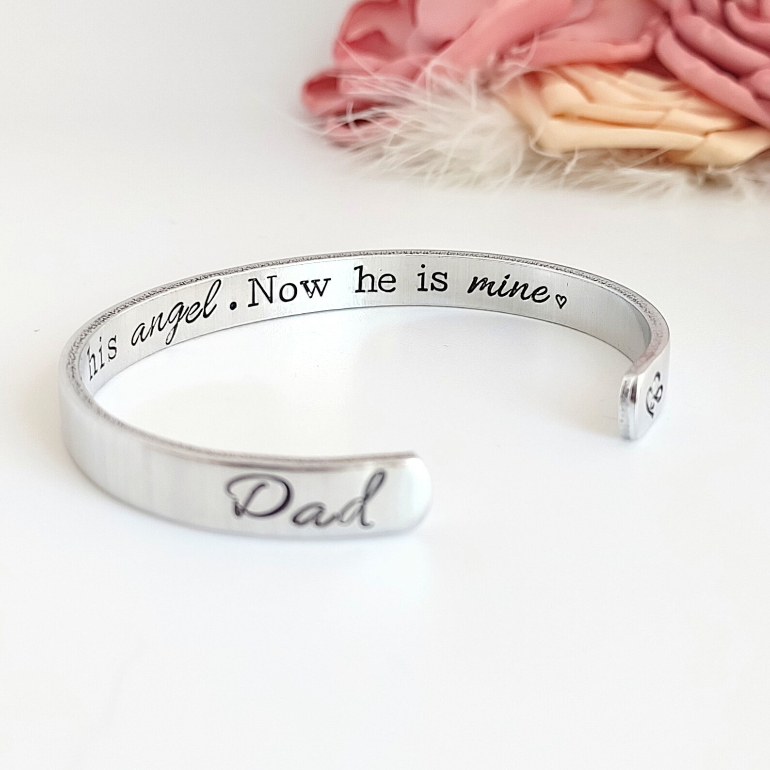 Loss of Father Gift Bracelet, Grief Jewelry, Memorial Bracelet Dad, in ...