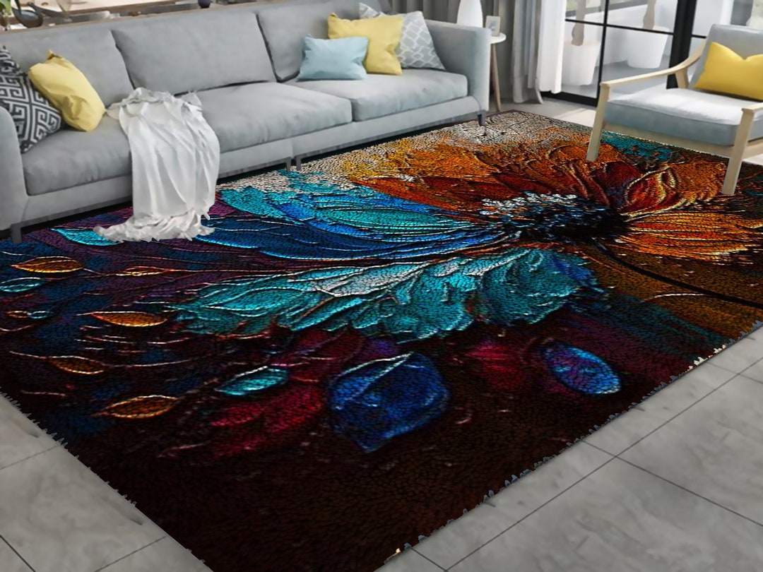 Latch Hook Kits Large Latch Hook Rug Kit for Adults Latch - Etsy