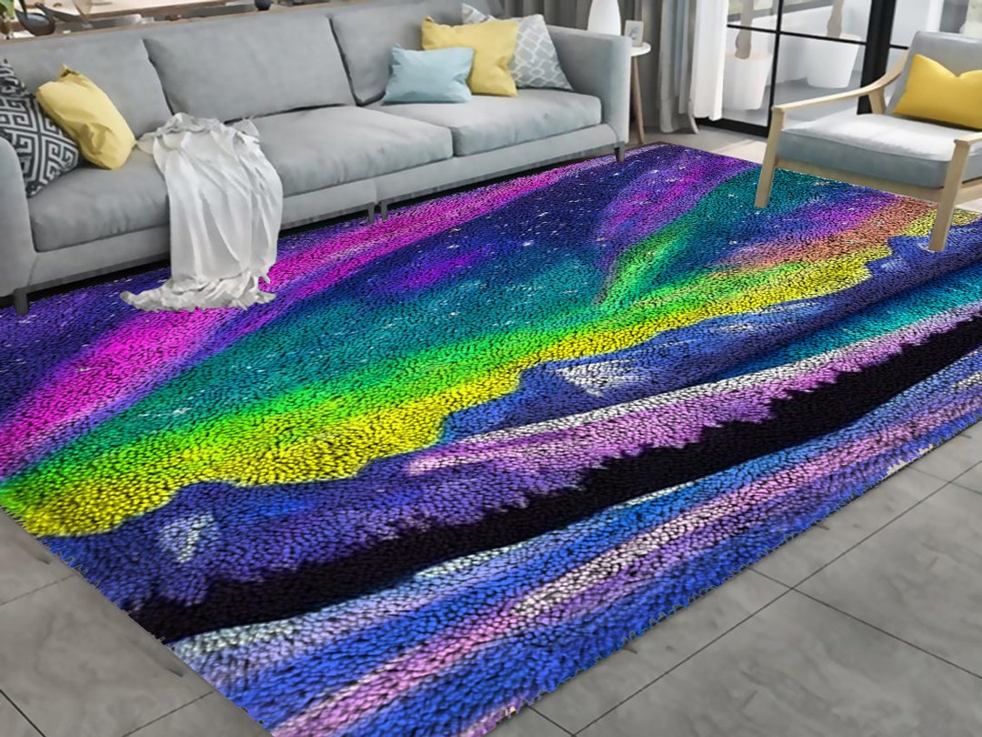 Aurora Snow Mountain Latch Hook Kits, Large Latch Hook Rug Kit for ...