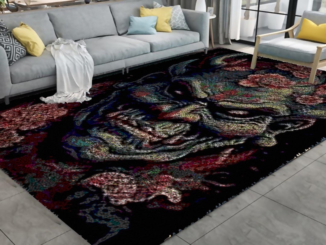 Lion Latch Hook Kits, Large Latch Hook Rug Kit for Adults Latch Hook ...