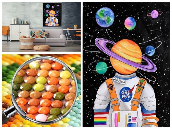 100% Full Diamond DIY Diamond Painting Kit Diamond Mosaic - Etsy