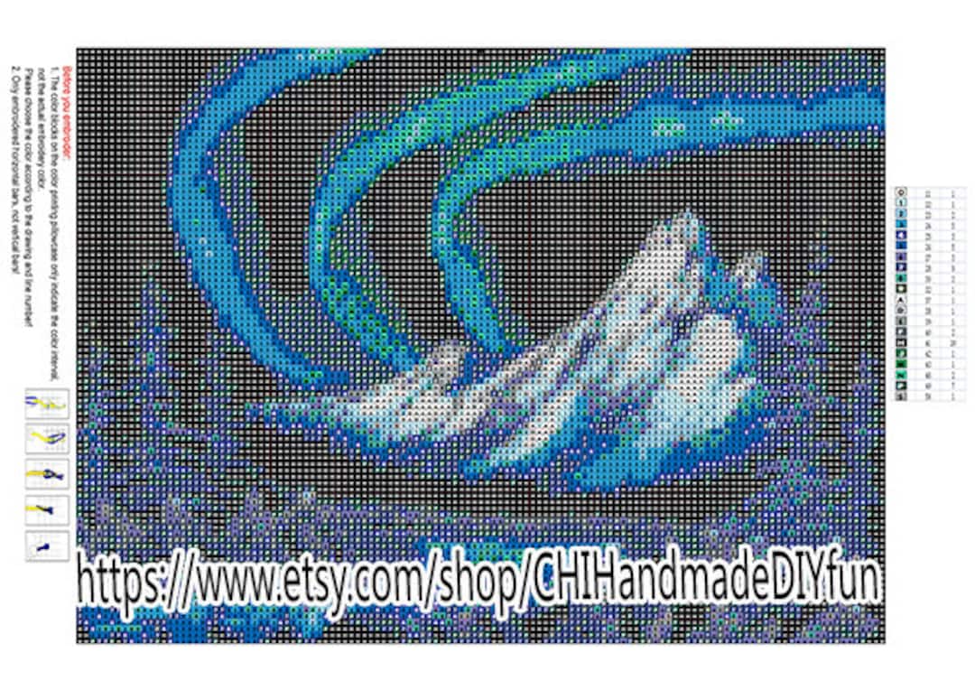 The North Pole/latch Hook Printable Pattern Digital Production Chart ...