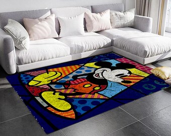 Mickey Mouse Rug | Etsy