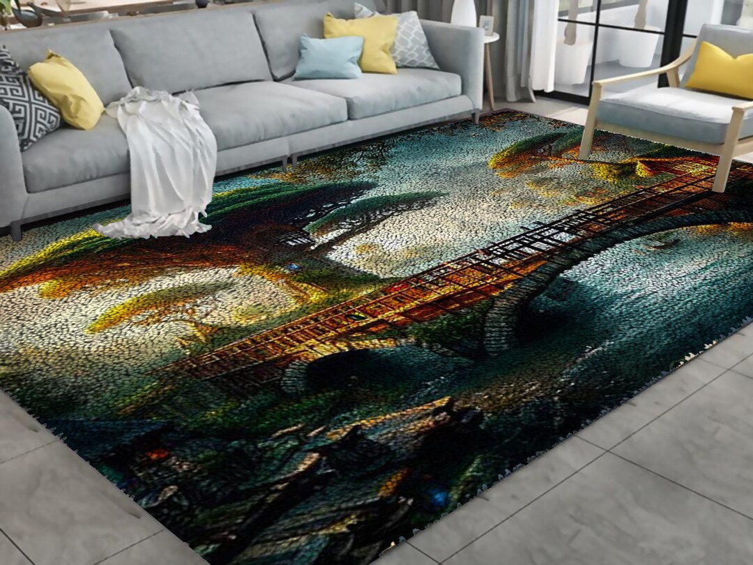 Tree House Bridge Latch Hook Kits, Large Latch Hook Rug Kit for Adults ...