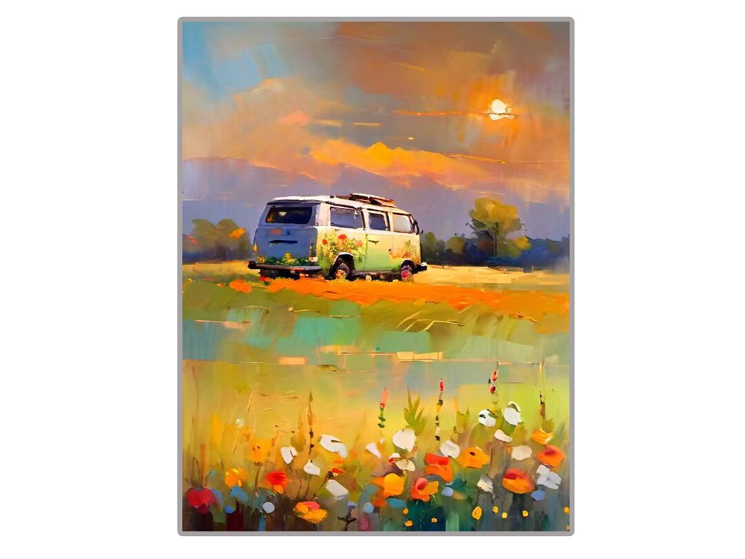 5D Diamond Painting Van Diamond Art Full Round Dill Diamond - Etsy