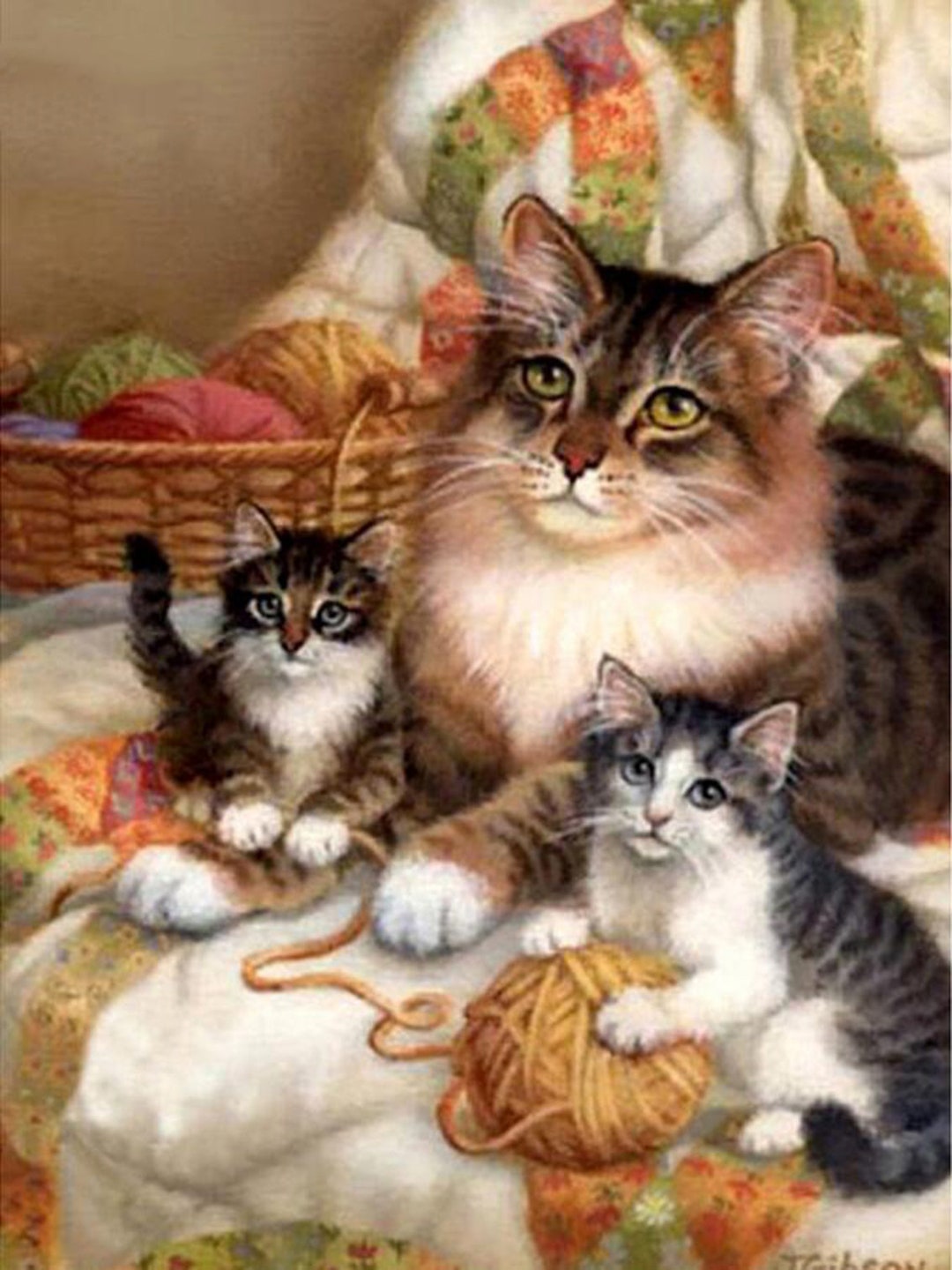 5D Diamond Painting Animal With Square Round Stones Diamond - Etsy