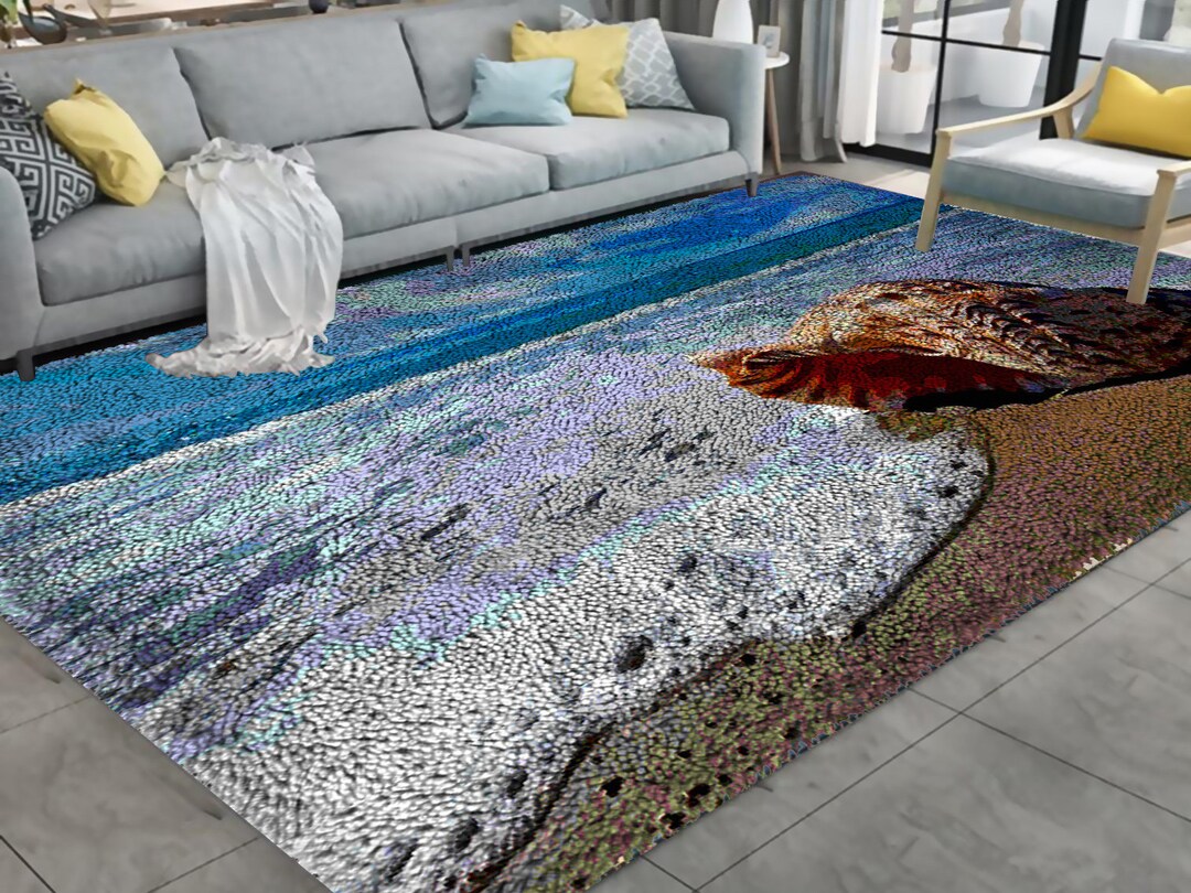 Beach Conch Latch Hook Kits, Large Latch Hook Rug Kit for Adults Latch ...