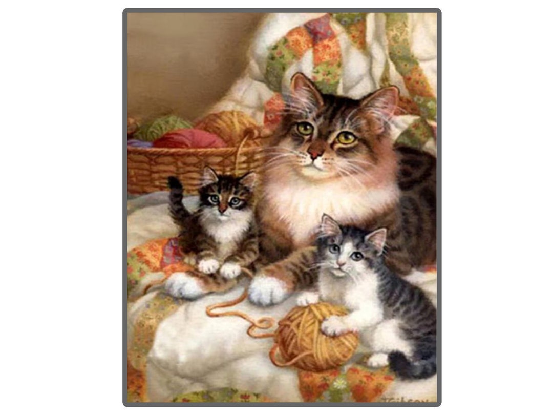 5D Diamond Painting Animal With Square Round Stones Diamond - Etsy