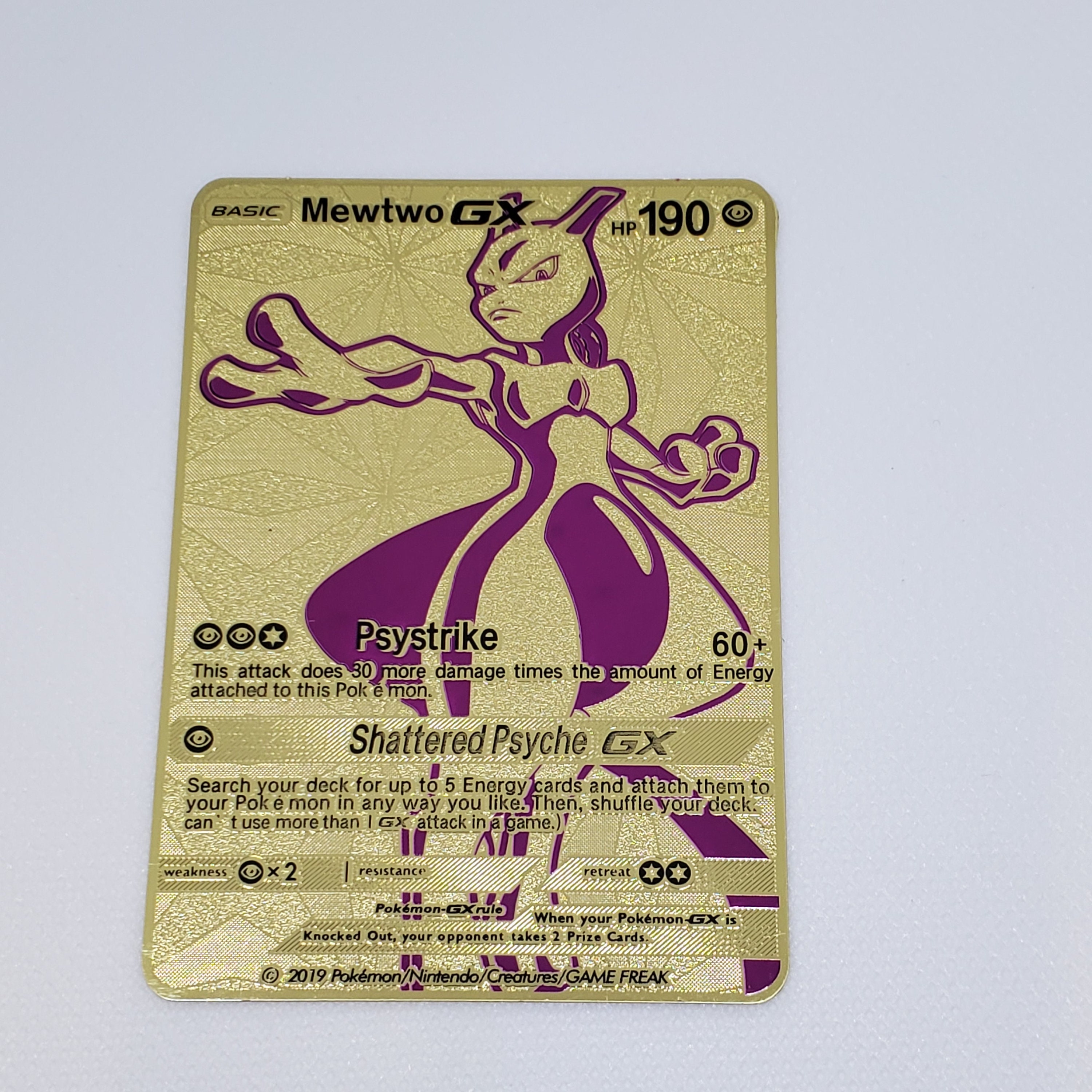 Mewtwo Gold Card Printable Cards Mewtwo Gold Card Printable Cards