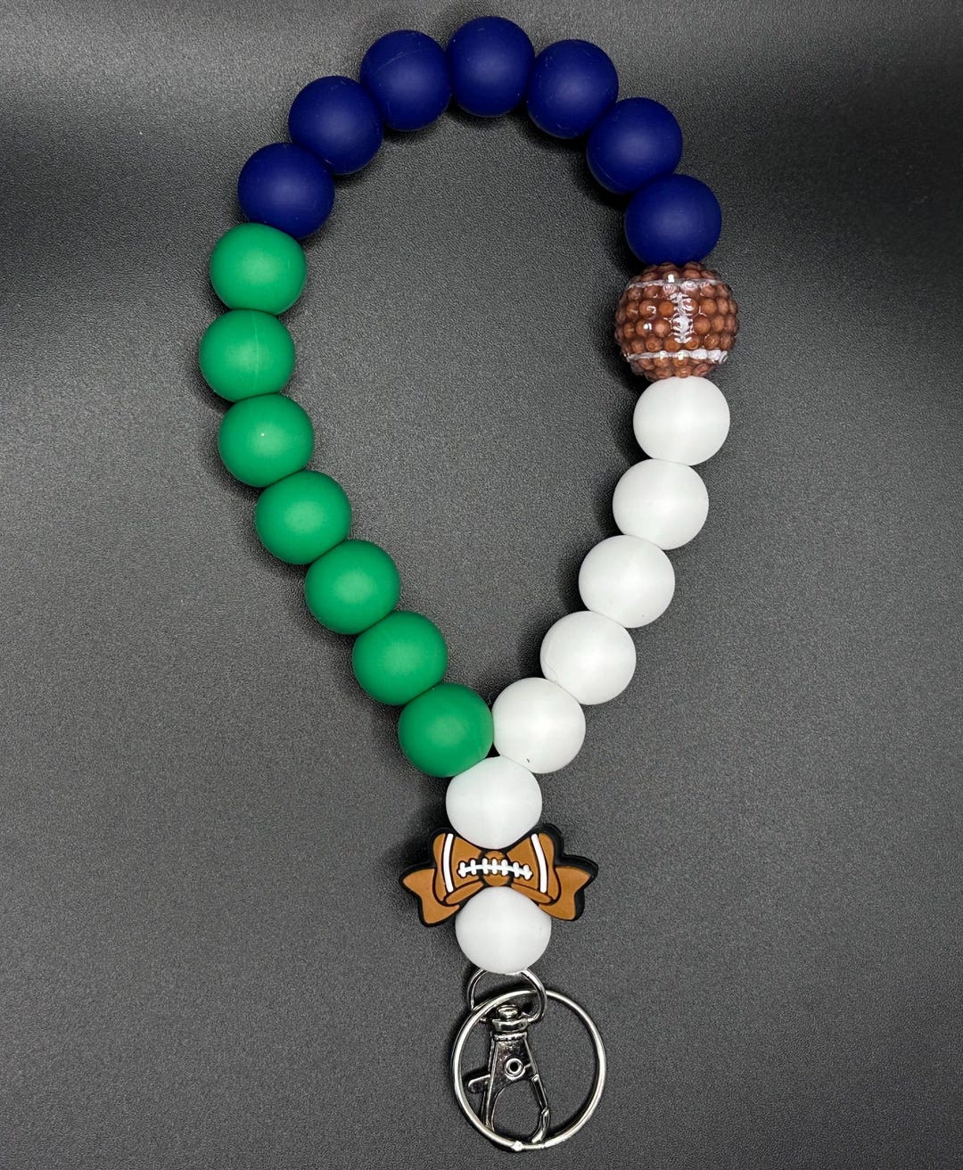 Seattle Inspired Football Keychain Wristlet - Etsy