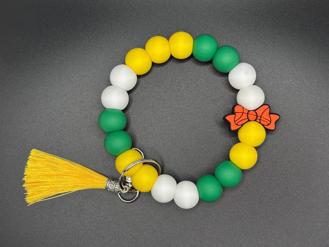 Seattle Inspired Basketball Keychain Wristlet With Bow - Etsy
