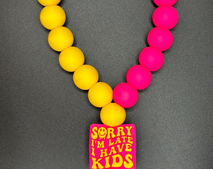 Sorry I’m Late, I Have Kids Teardrop Shaped Wristlet - Etsy